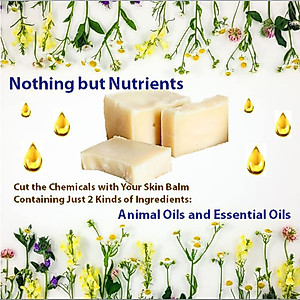 Vintage Tradition Epic Glow Beef Tallow Balm – Glow Boosting Moisturizer with Lavender Oil, Myrrh Oil, Manuka Face Oil, and Fish Oils – Beef Tallow for Skin Care from Head to Toe, 2 fl. oz.