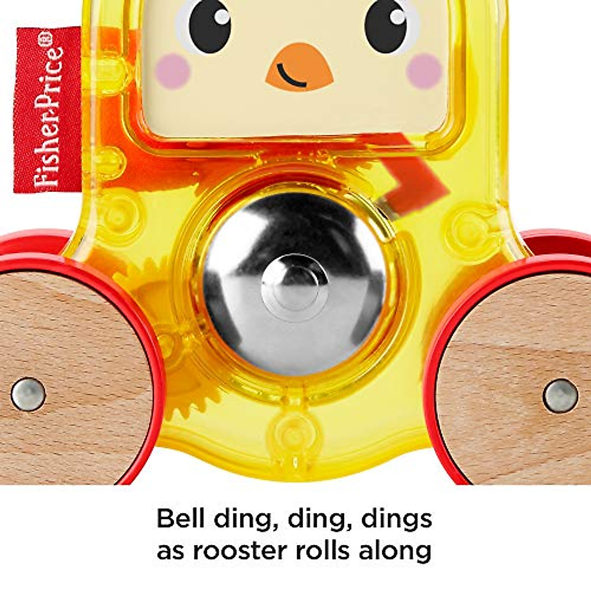 Fisher-Price Rollin’ Surprise Rooster, Push-Along Toy Vehicle for Baby