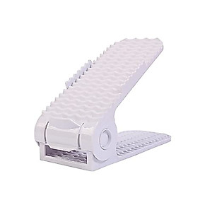 LUVADU ZCX Shoe Slots Organizer 2 PCS Adjustable Shoe Slots Organizer Double Deck Shoe Rack Holder for Shoes Storage Shoe Racks (Color : B)