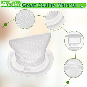 Anewise HNVCF10 Filter Replacement for Black and Decker Hand Vacuum HNVC220BCZ01, HNVC215B10, HNVC215B12, HNVC115B22, HNVC220BCP07, HNVC215BW52, HNVC115J06, 6 Pack