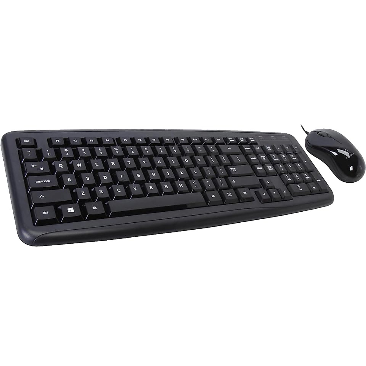 Allied Stellar Wired Keyboard and Mouse: Optical Wired Mouse, USB Plug-and-Play, Full-Size, PC/Laptop Compatible