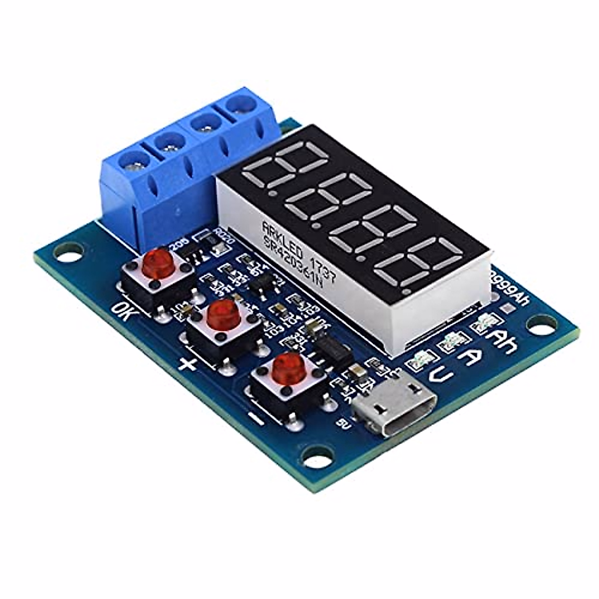 QIAONAI sh84 1.2v 12v Zb2l3 18650 Li-ion Lithium Battery Capacity Tester + Lead-Acid Resistance Battery Capacity Discharge Meter Tester Integrated Circuit