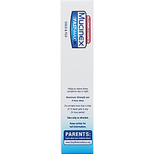 Mucinex Maximum Strength Fast-Max Cold & Flu All-In-One Liquid Gels, 16ct (Packaging May Vary)
