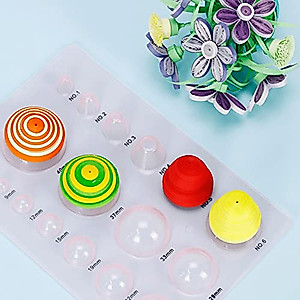 Plastic Paper Quilling Mould 3D Half Ball Domes Crafts Mold