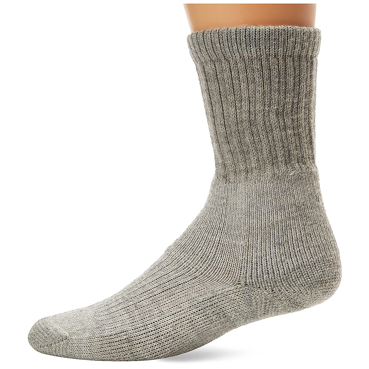 Thorlos Unisex TKX Trekking Thick Padded Crew Sock, Grey, XLarge