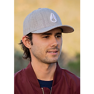NIXON Deep Down Snapback Hat - Heather Gray/White