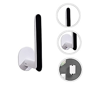 CUBTOL 2pcs Rack Storage Shape Bath L for L-Shaped Wall Back Ball Hat Coat Racks Hanging Holder Kitchen Clothes Multi- Hook Robe Mounted Scarf Plastic Multi-use Home Toilet Towel Bedroom