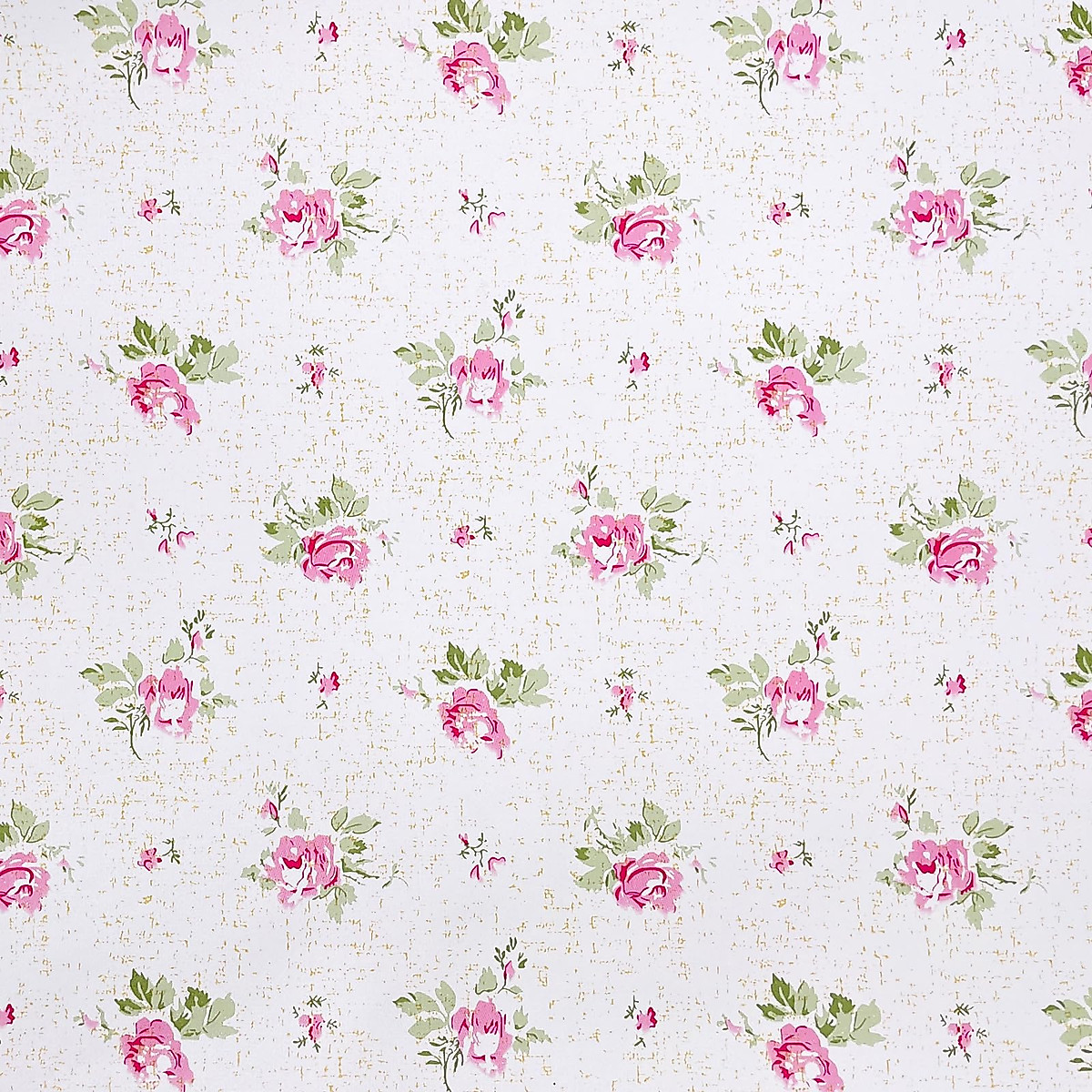 SimpleLife4U Pink Rose Furniture Protect Paper Removable Shelf Liner for Kitchen Cabinet Dresser Drawer Covering