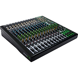 Mackie ProFX16v3 16 Channel Professional Effects Mixer with USB Bundle With Tascam Closed-Back Pro Headphones & Deco Gear Hard Case (3 Items)