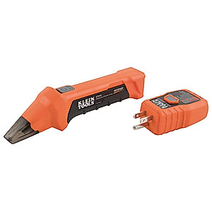 Klein Tools CL390 Digital Clamp Meter, Reverse Contrast Display & 80016 Circuit Breaker Finder Tool Kit with Accessories, 2-Piece Set, Includes Cat. No. ET310 and Cat. No. 69411