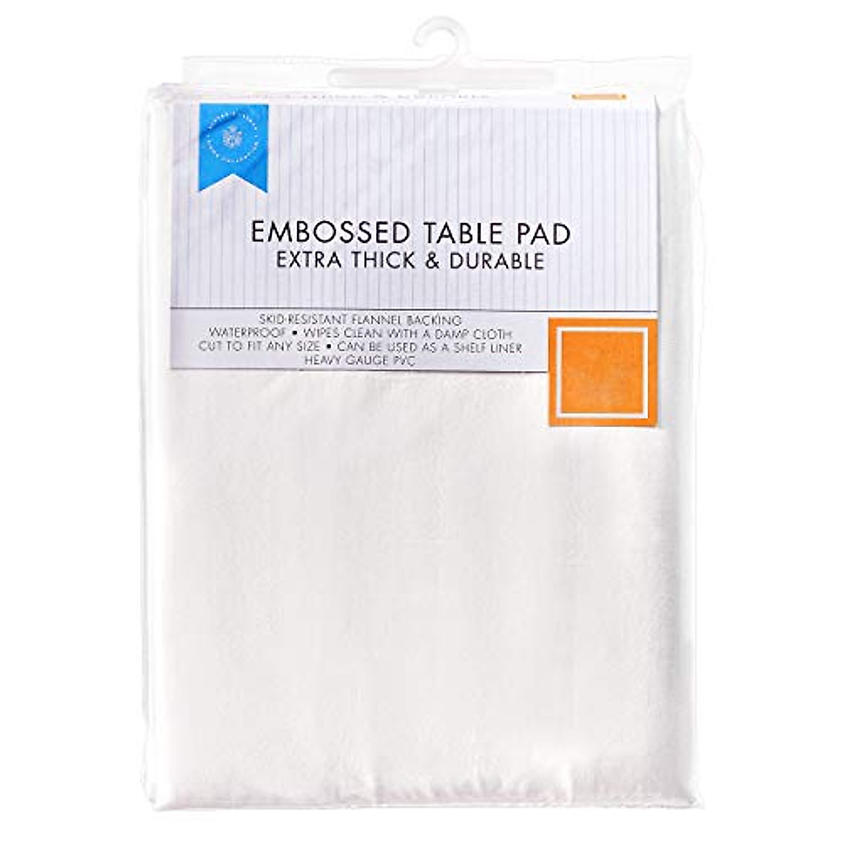 Sultan's Linens Extra Thick Durable Vinyl Table Pad Waterproof with Flannel Backing (52 Inch Round)