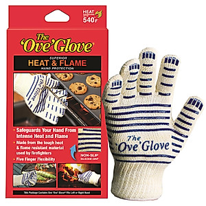 Ove Glove Hot Surface Handler Oven Mitt Glove, Perfect for Kitchen/Grilling, 540 Degree Resistance, As Seen On TV Household Gift, Heat & Flame