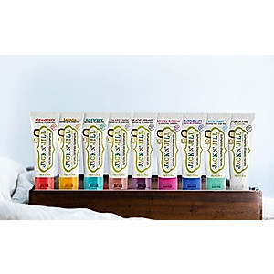 Jack N' Jill Kids Natural Toothpaste - Kids Toothpaste Fluoride Free, Organic Flavors, BPA Free SLS Free, Makes Tooth Brushing Fun for Kids - Blueberry & Strawberry, 1.76 oz (Pack of 2)