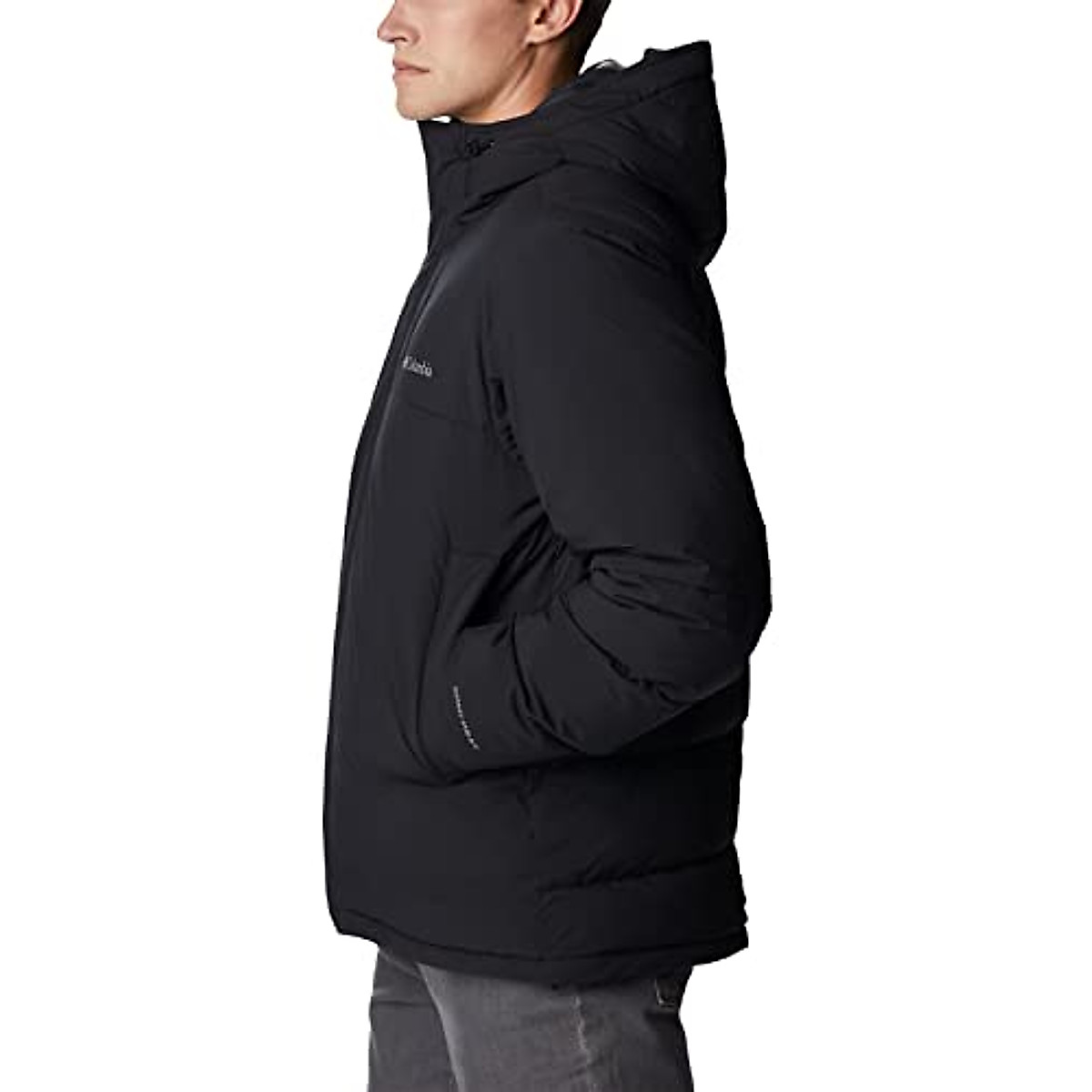 Columbia Men's Aldercrest Down Hooded Jacket, Black, X-Large