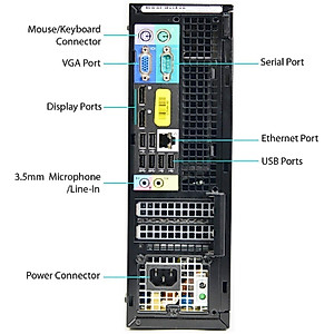 Dell Optiplex 9010 SFF Desktop PC - Intel Core i5-3470 3.2GHz 16GB RAM 240GB SSD DVD Windows 10 Pro, WiFi (Renewed)