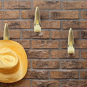 Gold Robe Hooks Coat Hooks Wall Hooks for Hanging Heavy Duty Towel Hooks for Bathroom Wall Mounted Clothing Hooks Kitchen Bedroom Home Entryway 4 Pcs (Copper)