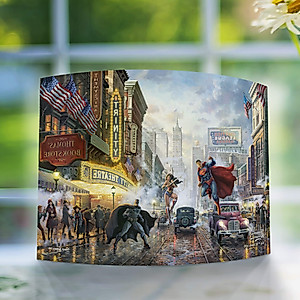 Trend Setters DC Comics – Batman, Superman and Wonder Woman – Thomas Kinkade Studios – Curved Acrylic Print – Free Standing Light Catching Photo Décor – For Gifting and Collecting Ltd.