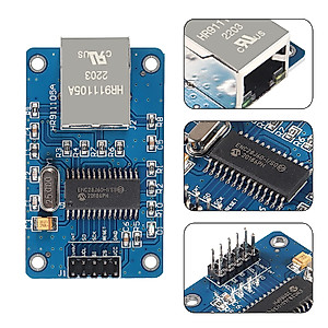ACEIRMC 5pcs ENC28J60 ENC28J60-I/SO HR911105A Ethernet LAN Network Module SPI Interface 3.3V for Arduino AVR PIC LPC STM32