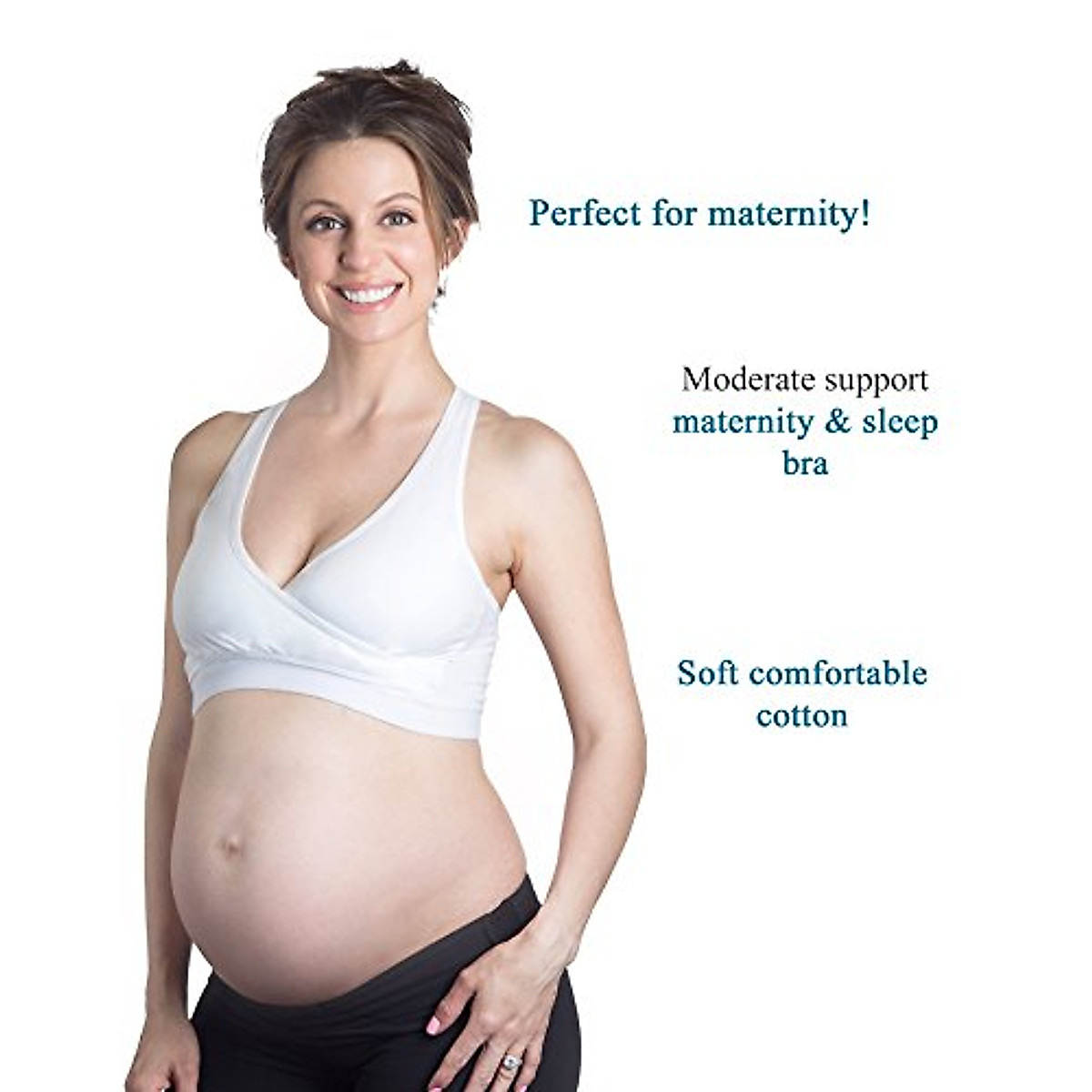 Rumina Racerback Hands Free Pump&Nurse Nursing Bra for Pumping. Perfect for Breastfeeding Pumps by Spectra, Medela, Lansinoh, etc., Nude L