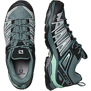 Salomon Women's X ULTRA PIONEER CLIMASALOMON™ WATERPROOF Hiking Shoes for Women, Stormy Weather / Alloy / Yucca, 8.5