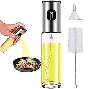 Oil Spritzer Mister for Air Fryer Olive Oil Sprayer for Cooking Canola Vinegar Vegetable Oil Portable Bottle Mini Kitchen Gadgets for BBQ/Pan/Salads/Baking (One Piece)