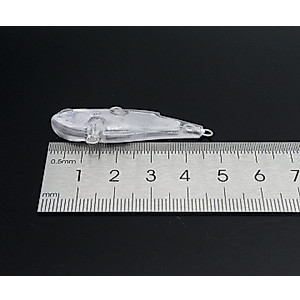 10PCS Unpainted VIB Lipless Sinking Fishing Pencil Lures 48mm 6g ABS Hard crankbait Outdoor Sports 8382# Free Eye