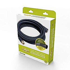 Sun Joe SPX-25HD 25-ft Universal Heavy-Duty Pressure Washer Extension Hose for SPX Series and Others, Black