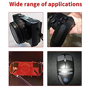 Birllaid Cell Phone Grip Stickers Mouse Grip Tape, 26 Pcs Gripper Tape Set,Multi-Purpose Black Rubberized Grip Tape for Phone Case & Gaming Controllers