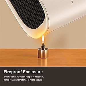 Outdoor Garden Heater 600W/300W Portable Electric Space Heater Safe And Quiet Ceramic Heater Fan Heat Up 50 Square Feet For Office Bedroom Desk Use Patio Heater (Color : Grey)