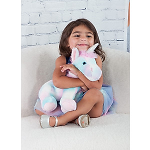 The Petting Zoo, Unicorn Stuffed Animal, Gifts for Girls, Cotton Candy Unicorn Plush Toy 12 inch