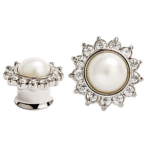 KUBOOZ Opal Sunflower Ear Plugs Tunnels Gauges Stretcher Piercings Jewelry