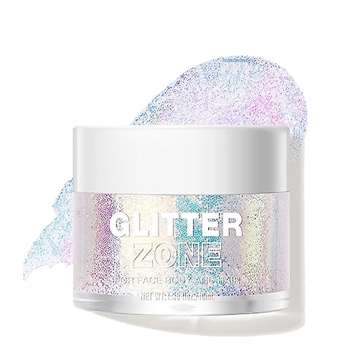 Body Glitter Gel,Holographic Face Glitter Gel for Body,Hair, Nail,Eyeshadow Glitter Makeup,Long Lasting Liquid Sequins Glitter for Festival Rave Party Accessories - 02 Sparkling Pink
