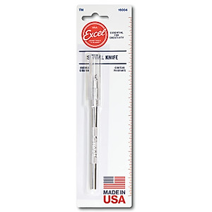 Excel Blades K4 Swivel Craft Knife with #64 Rotating Blade, Lightweight Aluminum Sharp Hobby Knife, Carving, Crafting Supplies Precision Cutting Tool.