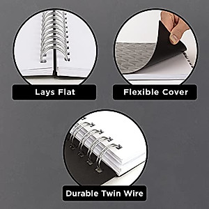 AT-A-GLANCE Elevation 2023 RY Block Format Weekly Monthly Planner, Black, Large, 8 1/2" x 11"