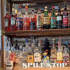 Spill Stop Chrome Tapered Pourer Dispenser Spouts with Poly-Kork, 12-Units, Black / Silver