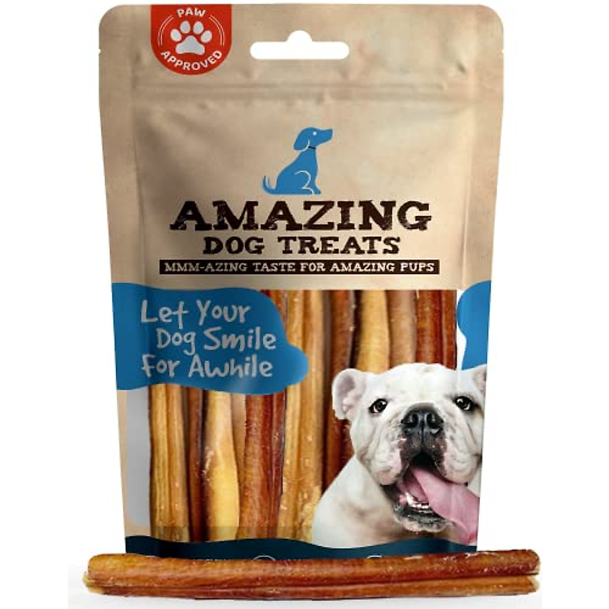 Bully Sticks 6 Inch Regular Size (25 Pcs/Pack) - Premium Bully Stick Dog Chews - Long Lasting Bully Sticks for Dogs - Best Bully Stick Dog Bone - No Hide Dog Chew