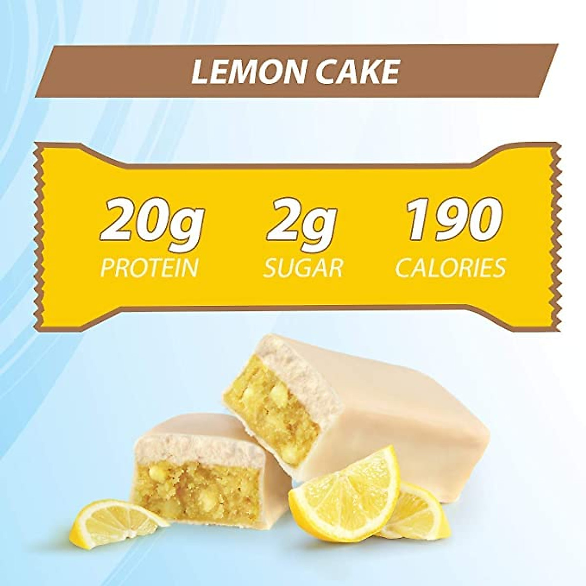 Pure Protein Bars, High Protein, Nutritious Snacks to Support Energy, Low Sugar, Gluten Free, Lemon Cake, 1.76 Oz (Box of 6-3 Boxes)