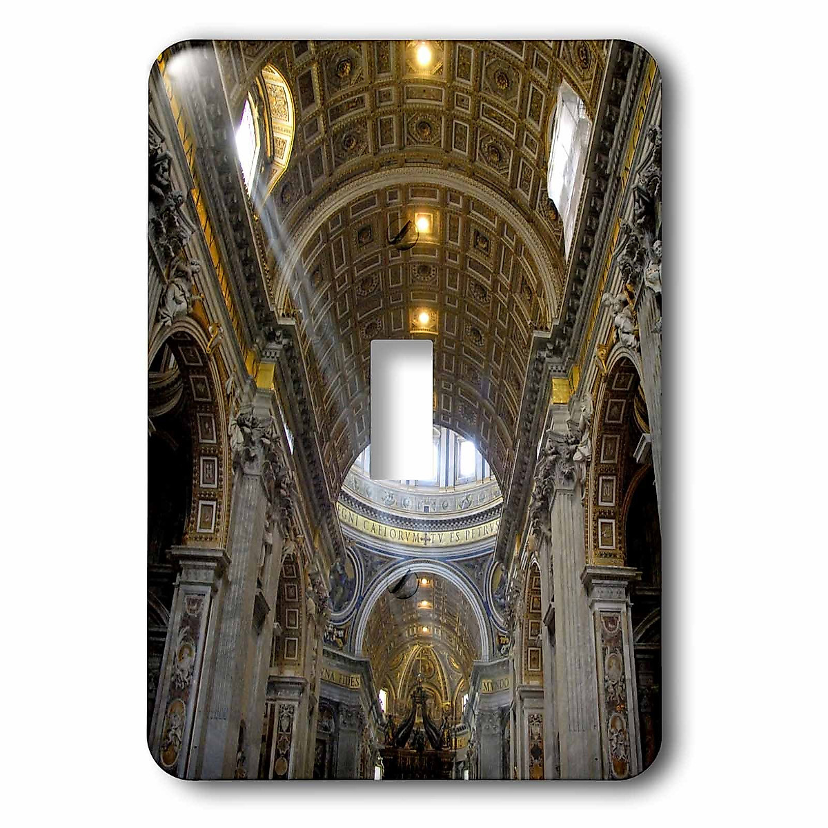 3dRose lsp_82097_1 Italy, Rome. St Peters Basilica, Interior Eu16 Cmi0562 Cindy Miller Hopkins Single Toggle Switch