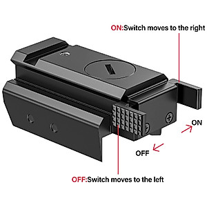 EZshoot Red Dot Laser Sight Tactical 20mm Standard Picatinny Weaver Rail for Pistol Handgun Gun Rifle