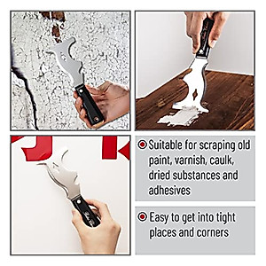 Bates- Paint Scraper, 10 in 1 Painters Tool, Paint Scrapers for Wood, Painters Tool, Painters Knife, Paint Scraper for Painting, Putty Knife, Metal Scraper, Spackle Tool, Putty Scraper, Knife Scraper