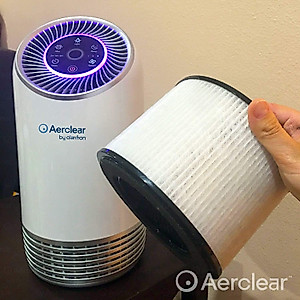 Clarifion AerClear Air Purifier Replacement Filter - Triple Filtration (Pre-Filter, HEPA Filter and Activated Charcoal Filter)