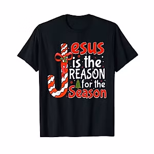 Christian Jesus The Reason Christmas Stocking Stuffer T-Shirt