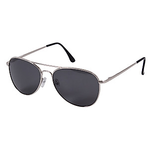 Rothco 58mm Polarized Wayfarer Sunglasses (Chrome/Smoke)