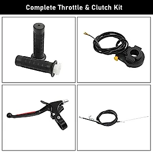 PEXMOR 80cc Bike Motor Kit, 2-Stroke Bicycle Engine Motorized Gas Bike Conversion Kit, Bicycle Motor Kit Cycle Gasoline Petrol Motor Refit Kit for 26-28" Bikes with V-Frame(Black)