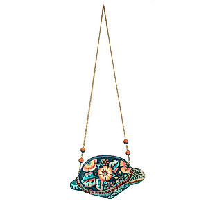 Mary Frances Island Turtle Crossbody Clutch