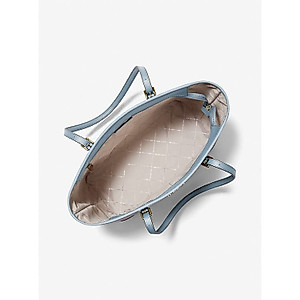 Michael Kors Jet Set Travel Large Logo Tote Bag (Pale Blue)