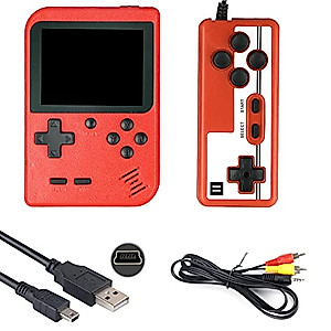 Anyando Handheld Game Console, Portable Retro Video Game Console with 500 Classical FC Games, 3.0-Inches Color Screen, 1020mAh Rechargeable Battery Support for Connecting TV and Two Players