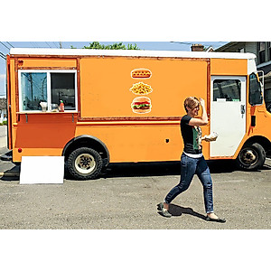 Hot Dog Fries Burger Concession Restaurant Food Truck Die-Cut Vinyl Sticker 10 inches