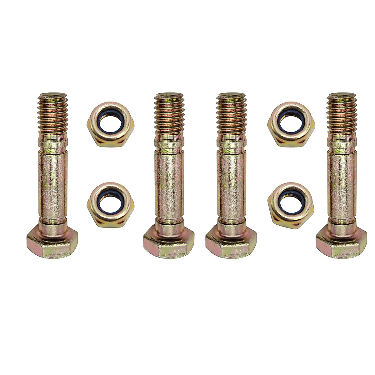 4-Pack 710-0890 Snowblowers Shear Bolts and Nuts Replaces MTD Cub Cadet Troy-Bilt 710-0890a 910-0890A SnowThrower