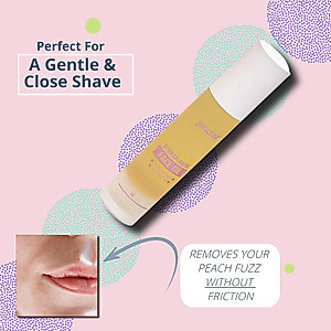 Dermaplaning Oil - Smooth Glide Skin Barrier Shave Oil for Women - Use with Dermaplaning Tool, Face Razor, Eyebrow Razor, Microblades for Face - Softens Area Pre Shave & After Shave